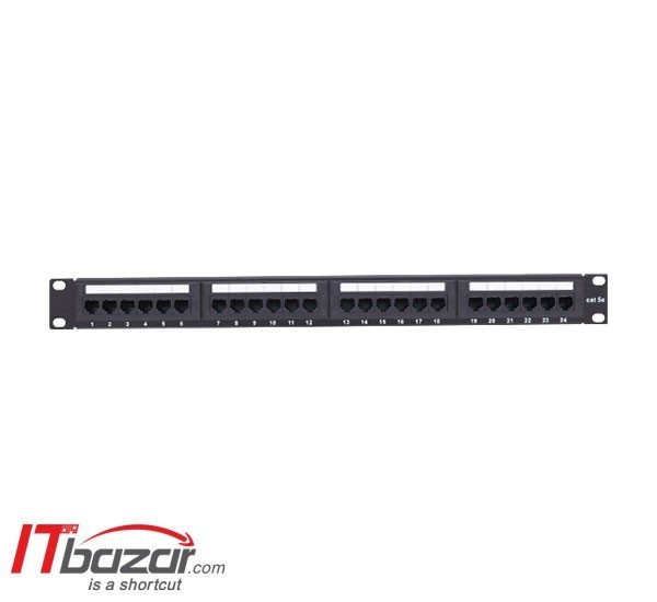 قیمت پچ پنل 24 پورت CAT5e UTP کی نت - آی تی بازار